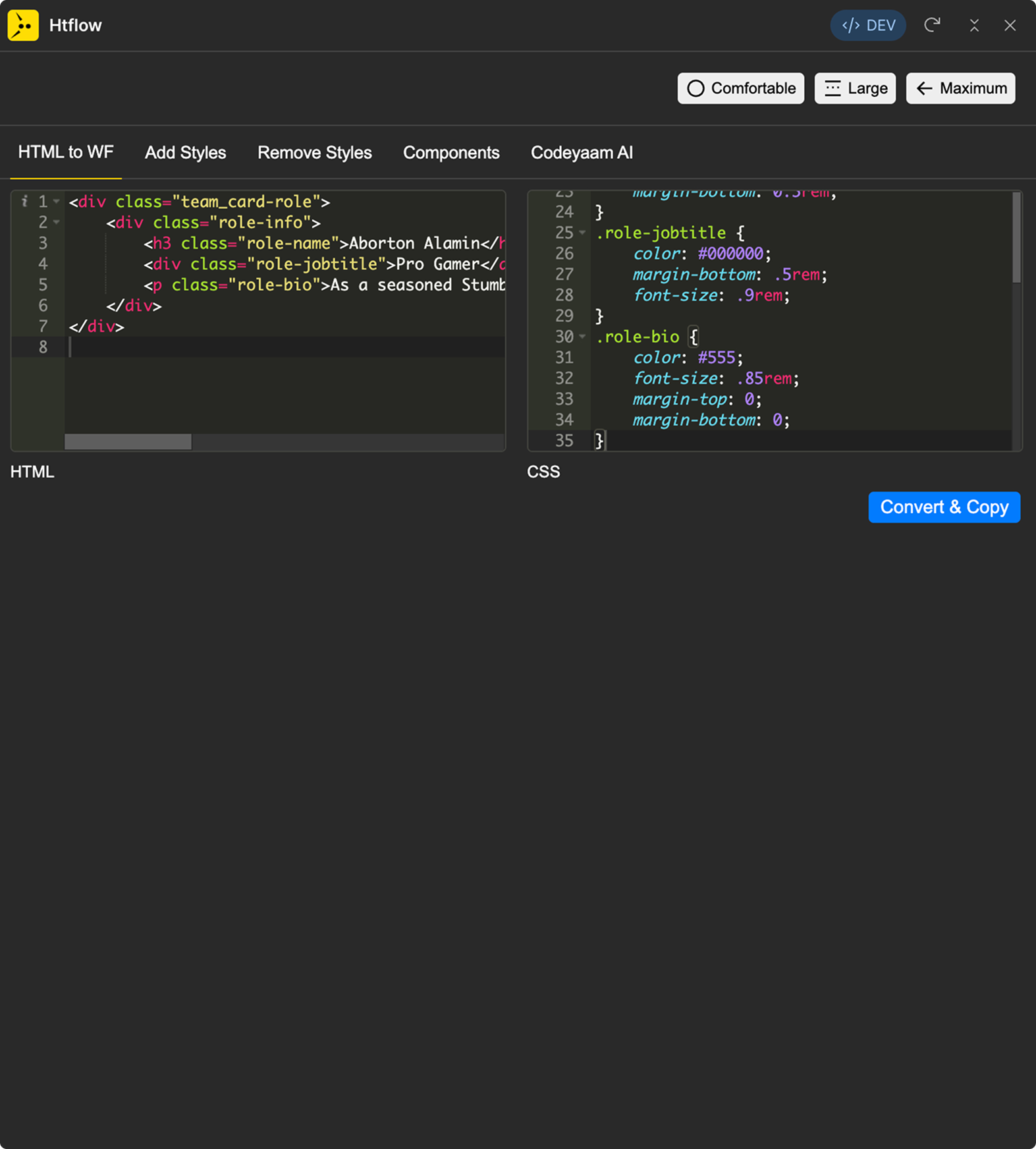 Htflow- HTML to Webflow Conversion Tool | Webflow AI Site Geneation